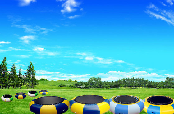 Waterproof Anti - Corrosion Fabric Inflatable Jump Bed For Family Entertainment