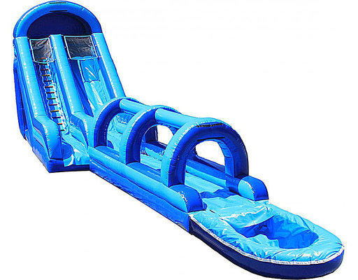 Giant0.45+0.55 MM Pvc Tarpaulin Inflatable Slide For Childern In Outdoor / Intdoor With Pool