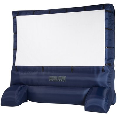 Black And White Portable Inflatable Blow Up Movie Screen 0.55mm PVC Tarpaulin