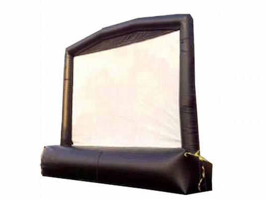 Outdoor Oxford Cloth Material Inflatable Projector Screen 4*3m For Home Party / Education and Enterprise Advertisement