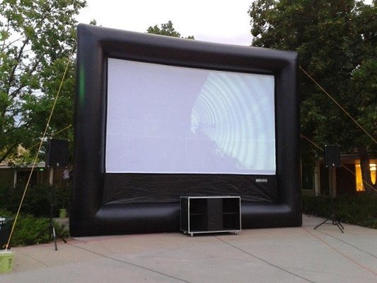 Giant Advertising Inflatable Movie Screen Durable PVC Tarpaulin With Good Tension