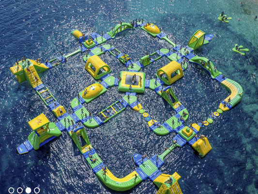 PVC-Planen-aufblasbarer Wasser-Park-Wasser-Thema-Wasser-Park für Erwachsenen im Strand