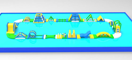 Inflatable Toys Combination Water Parks Pool Toys Style Color Custom Toys for swimming pool
