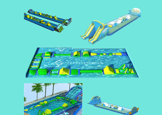 Inflatable Toys Combination Water Parks Pool Toys Style Color Custom Toys for swimming pool