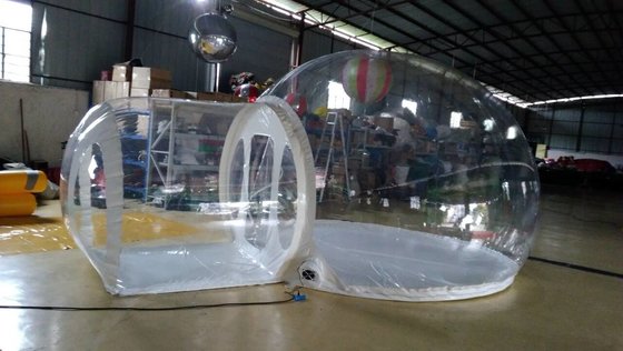 Tramparent  inflatable tent for outdoor viewing , watching  flashing star , evening canteen