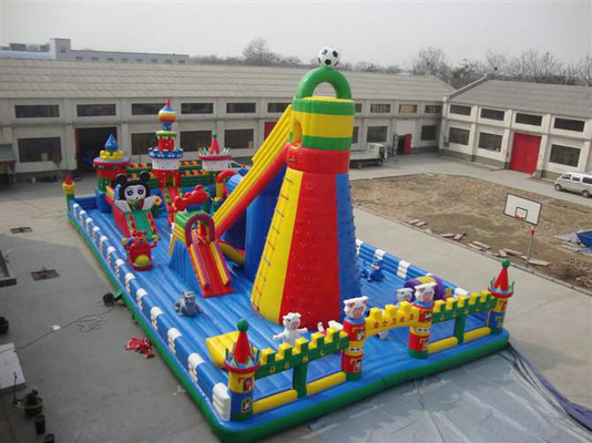 0.55mm PVC Tarpaulin Fun Inflatable Toy , Inflatable Maze Toys over 3 years Life time