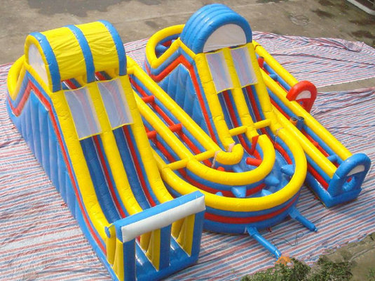 0.55mm PVC Tarpaulin Fun Inflatable Toy , Inflatable Maze Toys over 3 years Life time