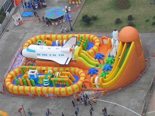 0.55mmpvc Folder Mesh Inflatable Toy Inflatable Theme Park Inflatable Trampoline