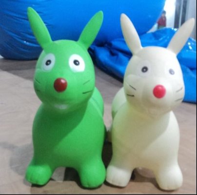 Environmental Protection Soft Plastic Inflatable Animal Toys , Inflatable Children Toys Custom