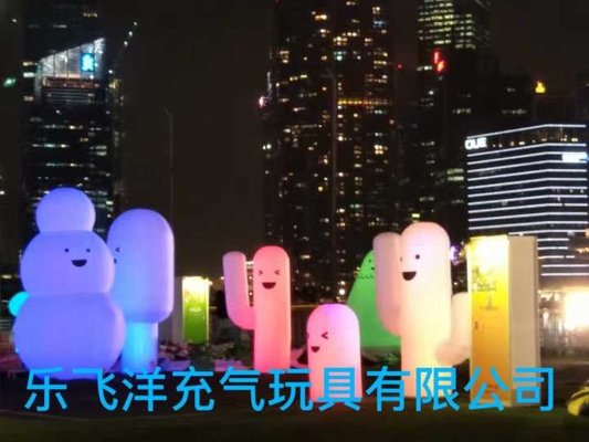 Inflatable Light Pillars Inflatable Cartoon With Light For  Festival Activities Promote
