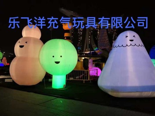 Inflatable Light Pillars Inflatable Cartoon With Light For  Festival Activities Promote