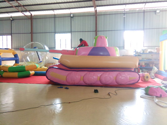 0.45 MM PVC Tarpaulin 4917mm*3005MM High is 2800MM Rainbow Inflatable Tank Can Be Display/Event In Outdoor