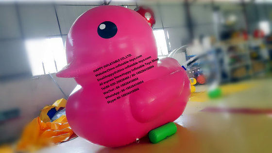 inflatable rubber duck customized  pink duck 3m high pvc tarpaulin inflatable toys
