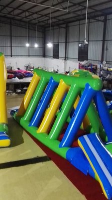 PVC Giant Inflatable Water Slide With Swimming Pool for kids to play around