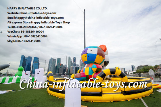 Gigantic art zoo inflatable amusement park , customized inflatable bouncer toys