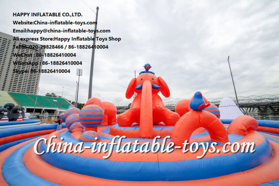 Gigantic art zoo inflatable amusement park , customized inflatable bouncer toys