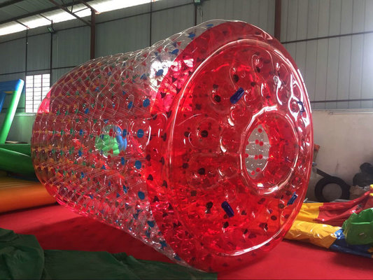 2.6*2.4 Meters Red 0.9mmpvc Inflatable Roller For Adults And Children Water Rafting And Crawling Competition