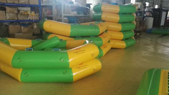 0,9 Millimeter-PVC-Planen-gelbe und grüne aufblasbare Boote können im See benutzt werden