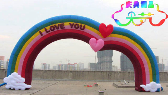 Arched Bridge Inflatable Advertising Balloons For  Wedding & Engagement Ceremony