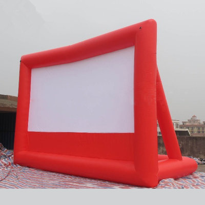 Customized 0.9 Mm PVC Tarpaulin Frame Inflatable Blow Up Movie Screen EN71