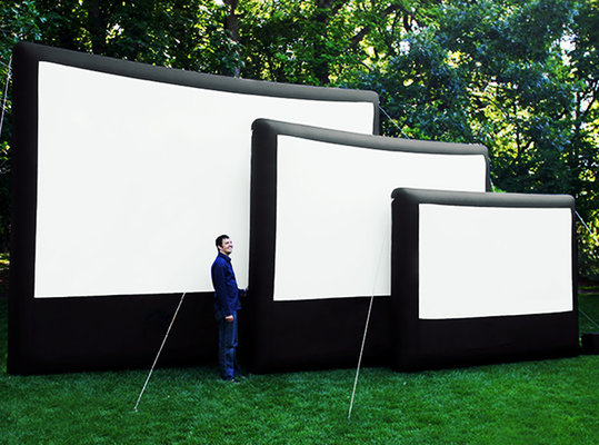 8 * 6m Outdoor Inflatable Movie Screen 0.9mm PVC Tarpaulin Flame Retardant