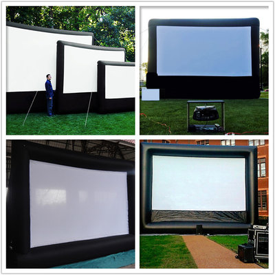 Giant Inflatable 0.9mm PVC Cloth Customized Blow Up Movie Screen For Playground