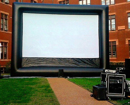 8 * 6m Outdoor Inflatable Movie Screen 0.9mm PVC Tarpaulin Flame Retardant