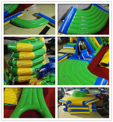 Anti Corrosion Inflatable Floating Water Park Flame Retardant Inflatable Sports Game