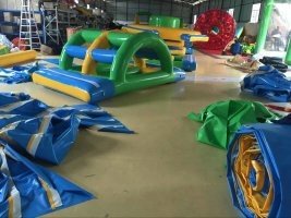 39 * 41 Square Meter Giant Floating Water Park Equipment Durable 0.9 Mm PVC