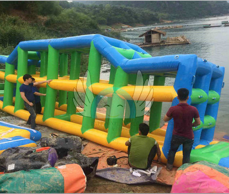 Kundengebundener Riese 0,9 Millimeter PVC-Planen-Wasser-Park-Ausrüstungs-für See/Pool