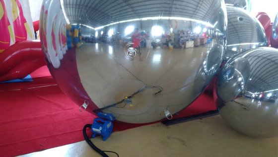 Silver Inflatable Mirror Ball For  Event / Balloons Advertising / Decoration / Party