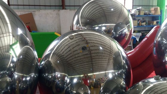 Inflatable Promotional Products Fresh Come Out Mirror Silver Ball Fireproof