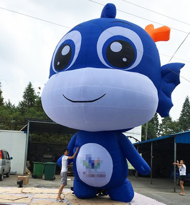 Oxford Cloth PVC Tarpaulin With Light Cartoon Inflatable Toys Custom Made Products