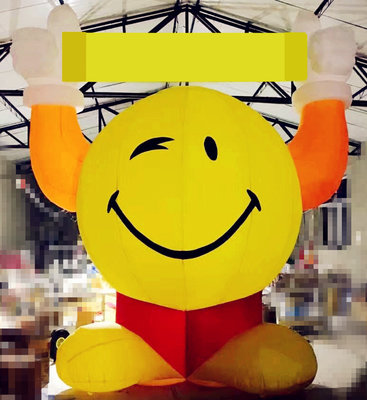 8 Meters Blue / White Fish Inflatable Cartoon Characters For Advertising Exhibition