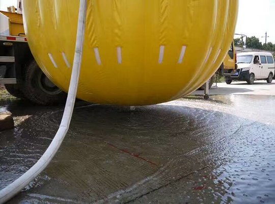 Yellow Custom Inflatable Products Customized Thickness PVC Bag For Balancing
