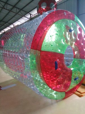 0.8 MM PVC Inflatable Water Toys / Inflatable Walking Roller With Air Pump