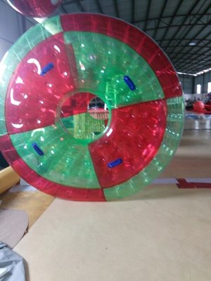 0.9 Mm Transparent PVC Inflatable Toy Rolling Cylinder Inflatable Water Floats