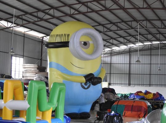 Oxford Cloth PVC Tarpaulin With Light Cartoon Inflatable Toys Custom Made Products