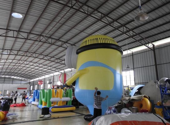 2m Height Inflatable Advertising Product Cute Minions PVC Inflatable Cartoon