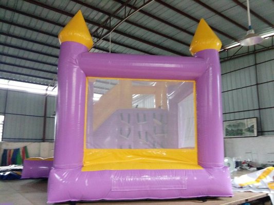 0.45 + 0.55MM PVC Tarpaulin Purple Minnie Inflatable Bouncer Castle For Children