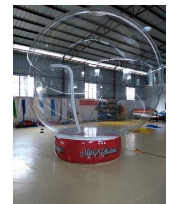 0.8 Mm Transparent PVC Ball Custom Inflatable Products With Base