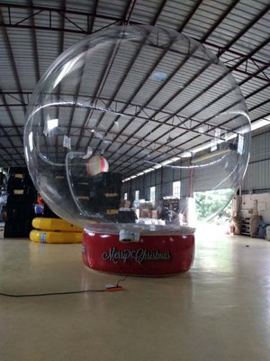 0.8 Mm Transparent PVC Ball Custom Inflatable Products With Base