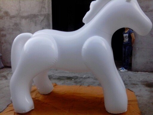 3 M Tall Attractive And Colorful Inflatable Animals / Inflatable Horse And Dogs For Event