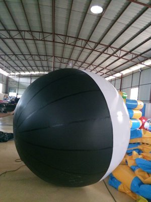 Black And White Inflatable Ball Inflatable Advertising Balloons , Diameter 2 Meter