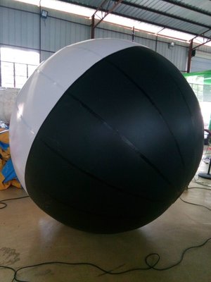 Black And White Inflatable Ball Inflatable Advertising Balloons , Diameter 2 Meter