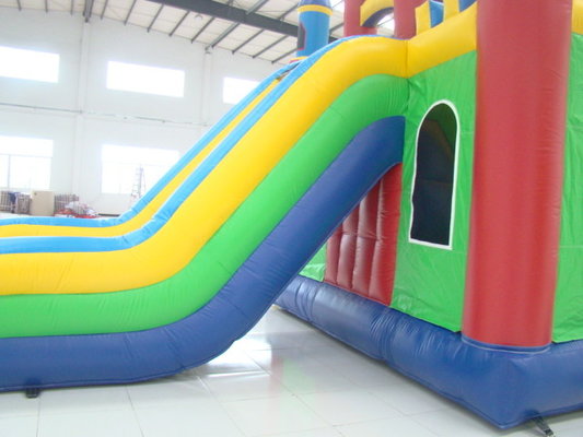 Childrern Park / Yard Inflatable Toy Inflatable Castle With Trampoline