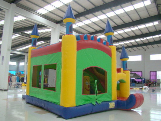 Childrern Park / Yard Inflatable Toy Inflatable Castle With Trampoline