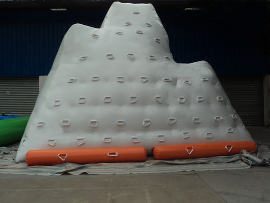 Customized Outdoor White / Blue Inflatable Water Toys For Summer 0.85*0.85*1.5