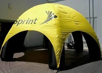 Double - Line Three Synchronization Sewed Inflatable Yard Tent For Shadowing
