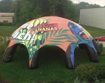Double - Line Three Synchronization Sewed Inflatable Yard Tent For Shadowing